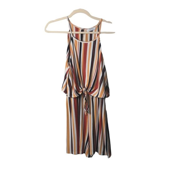Bershka | Pants & Jumpsuits | Bershka Turkey Striped Romper Sleeveless ...
